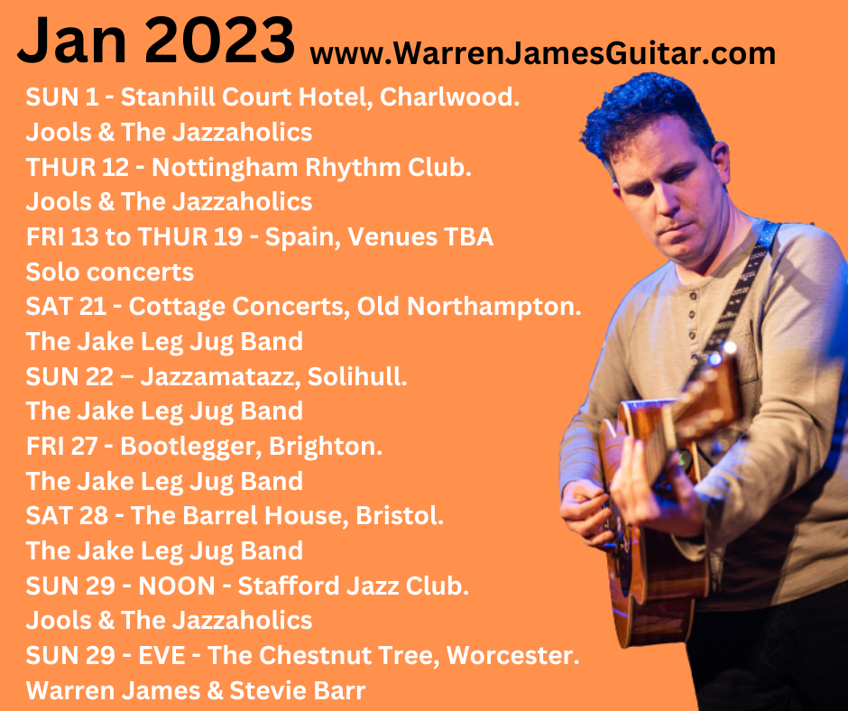 Click Here for Tour Dates Jan 2023 – Warren James