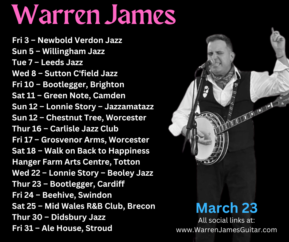 March Tour Dates – Warren James
